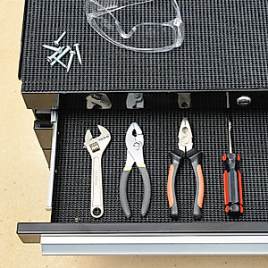 Con-Tact Brand Grip-N-Stick Durable Self-Adhesive Non-Slip Shelf and Drawer Liner, 18" x 4', Black, 6 Rolls