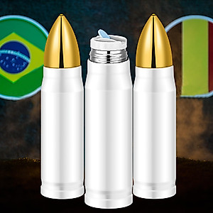 Suttmin 4 Pcs Birthday Gifts for Him DIY Sublimation Bullet Double Wall Tumbler Cups Travel Mug Insulated Coffee Water Bottle Fathers Day from Wife Daughter Son Anniversary Presents for Men Dad