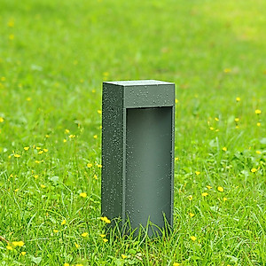 GJCQZQ Pathway Lights LED Lawn Lamp Outdoor Waterproof Simple Modern Aluminum Bollard Light for Villa Garden Park Home Street AC 90-260V Post Lights Decor