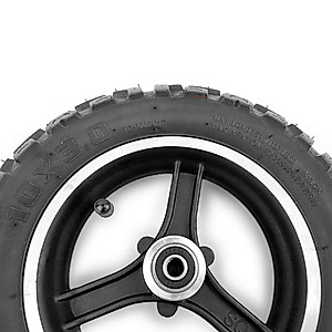 L-faster 10x3.0 Inflatable Wheel with Mountain Tyre and Inner Tube Compatible with Disc Brake for Off-Road Electric Scooter