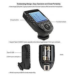 GODOX XPro-N Flash Trigger with Professional Functions Support i-TTL Autoflash Compatible for Nikon DSLR Camera