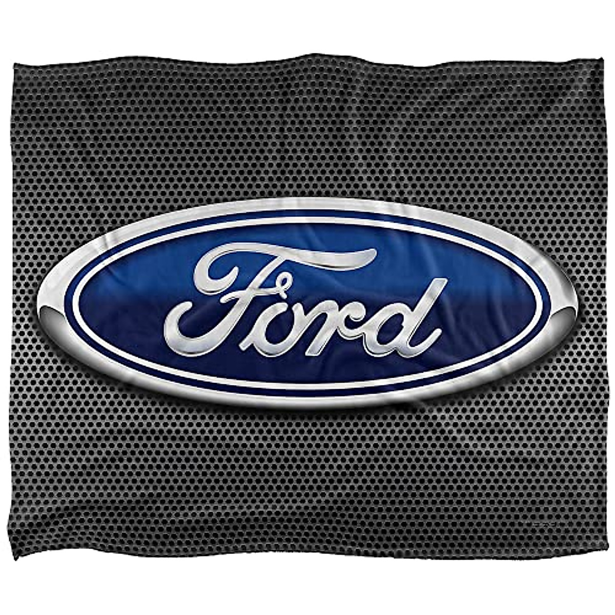 Ford Blanket, 50"x60" Oval Logo Metallic Silky Touch Super Soft Throw Blanket