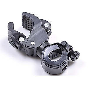 WIROJ BlueSunshine Universal 360-degree Rotating Bike Bicycle Handlebar Mount LED Flashlight Torch Mount Clamp Clip Holder Grip Bracket (Black)