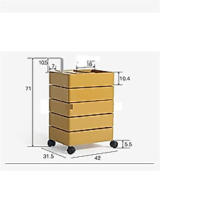 HIGOH Bedside Table Bedside Table Multi-Function Rotating Storage Cabinet Mobile Locker Small Cabinet Locker Desk Cabinet