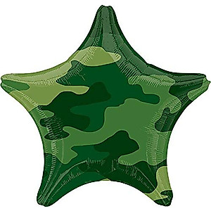 Army Tank Camouflage Party Supplies Birthday Balloon Bouquet Decorations