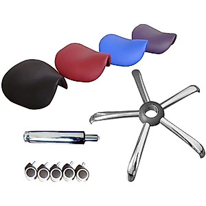 Gcxgz Rolling Swivel Stool Saddle Chair Adjustable Swivel Hydraulic Gas Lift Massage Stool for Hairdressing Manicure Tattoo Therapy Beauty Massage Spa Salon for Kitchen,Salon,Bar,Office,Massage