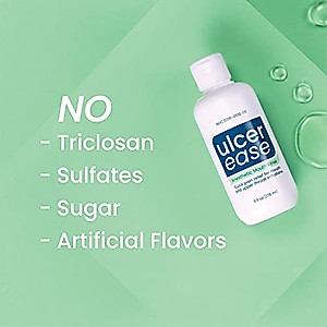 UlcerEase Anesthetic Mouth Rinse, Bottle, Updated Packaging, 6 Fl Oz