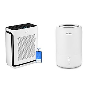 LEVOIT Air Purifiers for Home Large Room Up to 1900 Ft² in 1 Hr with Washable Filters & Humidifiers for Baby Bedroom Top Fill Cool Mist for Kids Nursery, Plants with Essential Oil