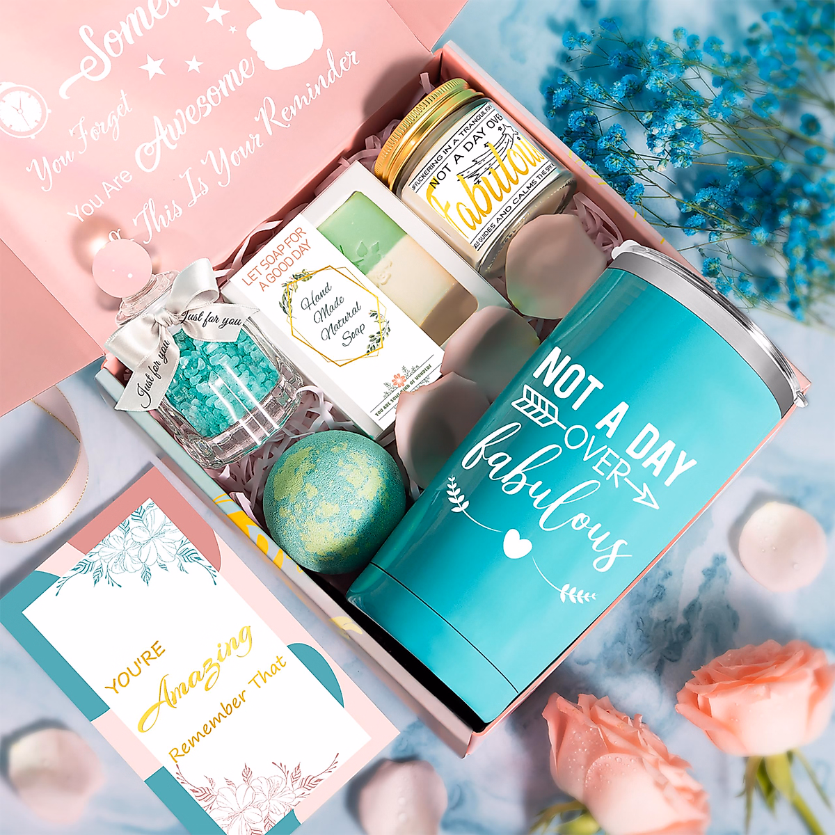 Birthday Gifts For Women, Best Happy Birthday Box For Her, Unique Gift Baskets for Mom Sister Best Friend, Thank You Gifts for Women Who Have Everything