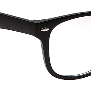 Retro NERD Geek Oversized BLACK Framed Clear Lens Eye Glasses for Men Women