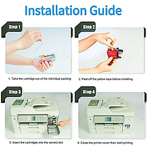 LC3011BK Black Ink Cartridge Replacement for Brother LC 3011 LC3011XL Ink Compatible with Brother MFC-J491DW MFC-J497DW MFC-J690DW MFC-J895DW Printer (3BK)