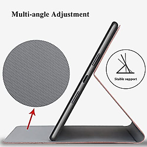 MEOORHE Comfortable Business Leather Tablet Case for Samsung Galaxy A7 Lite A8 A 10.1 Slim and Light Design Folio Adjustable Support Protector Cover(Light Blue,A7 Lite 8.7 2021 T220)