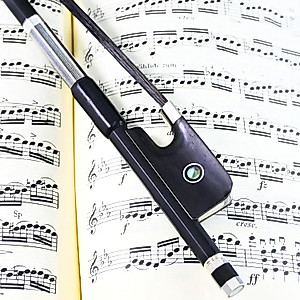 VingoBow 4/4 Size Black Horse Hair Carbon Fiber Viola Bow