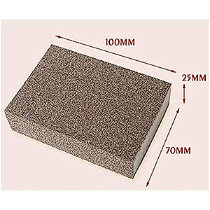 Liyafy 120# Grit Sponge Emery Cloth Sandpaper Blocks Buffing Diamond Polishing Pads Hand Sanding Tool 6pcs