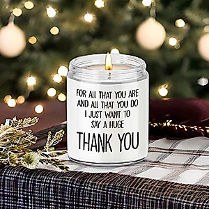 GSPY Scented Candles - Thank You Gifts, Thankful Gifts for Women, Men - Thank You Candle Gifts for Mom, Friend, Coworker, Nurse, Mentor, Boss - Teacher Appreciation Gifts