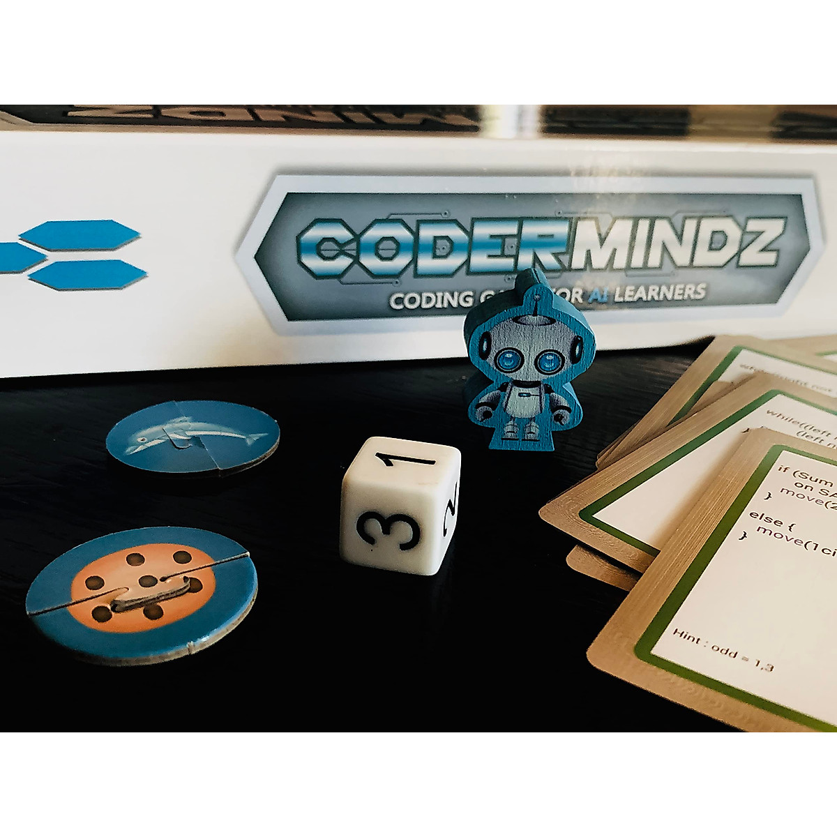 CoderMindz Game for AI Learners! NBC Featured: First Ever Board Game for Boys and Girls Age 6+. Teaches Artificial Intelligence and Computer Programming Through Fun Robot and Neural Adventure!