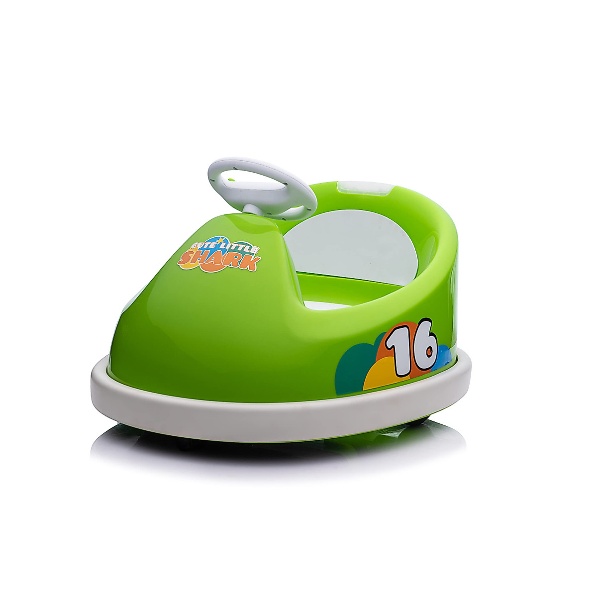 Best Ride On Cars 6 Volt Bumperz Kids Electric Battery Powered Ride On Bumper Car Vehicle with Power Indicator, Anti Collision Bar, and Music, Green