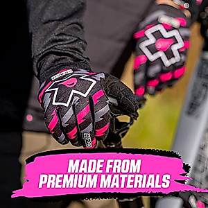 Muc Off Bolt MTB Gloves, L - Slip-On Cycling Gloves for MTB/BMX/Gravel/Road Bikes - Touch Screen Compatible Mountain Bike Gloves for Men and Women