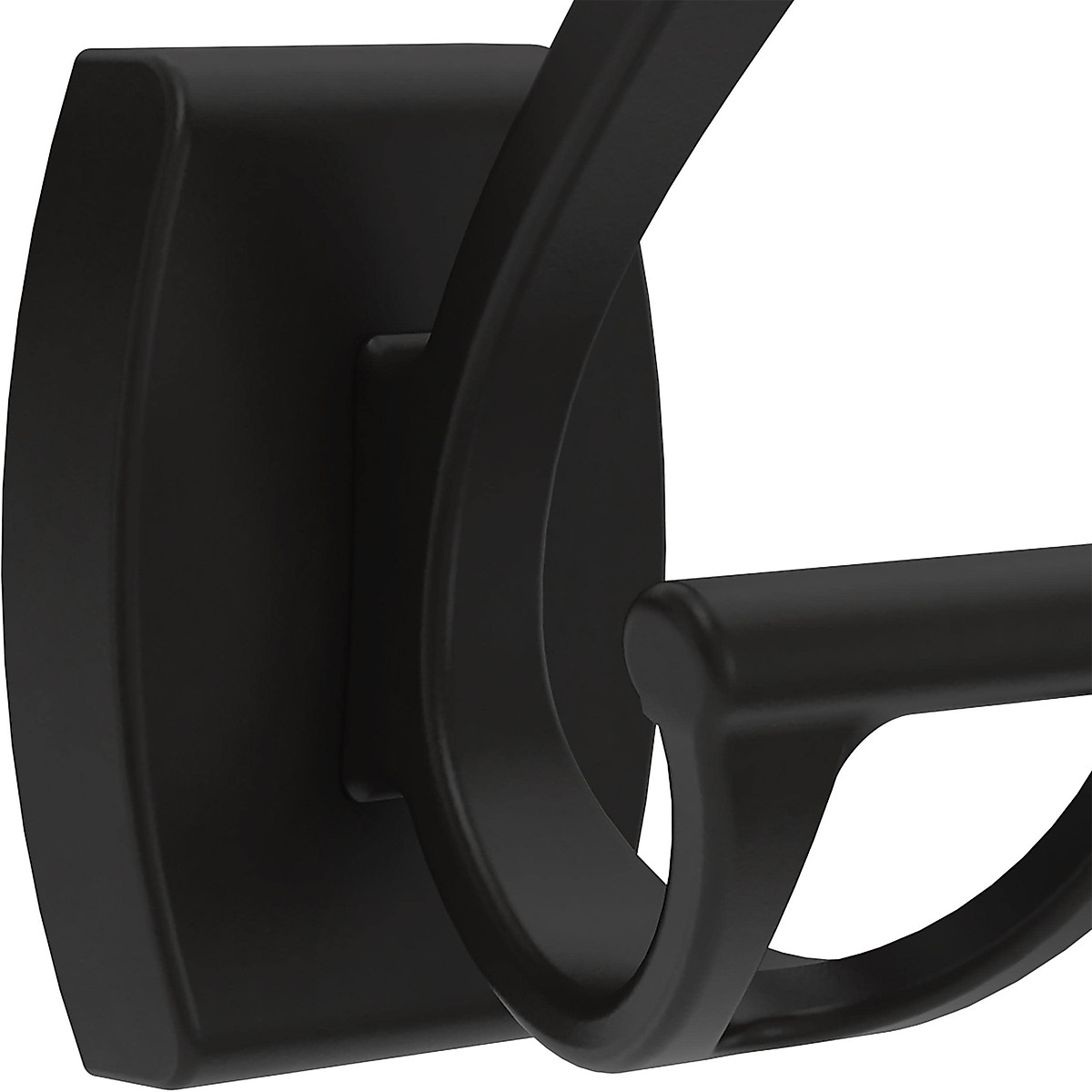 Delta Dansant (1-Pack) Towel Hooks Matte Black Double Bathroom J Hooks Wall Mounted for Robes & Towels Hand Towel Hook Holder Kitchen, Bathroom Accessories DAN35-MB