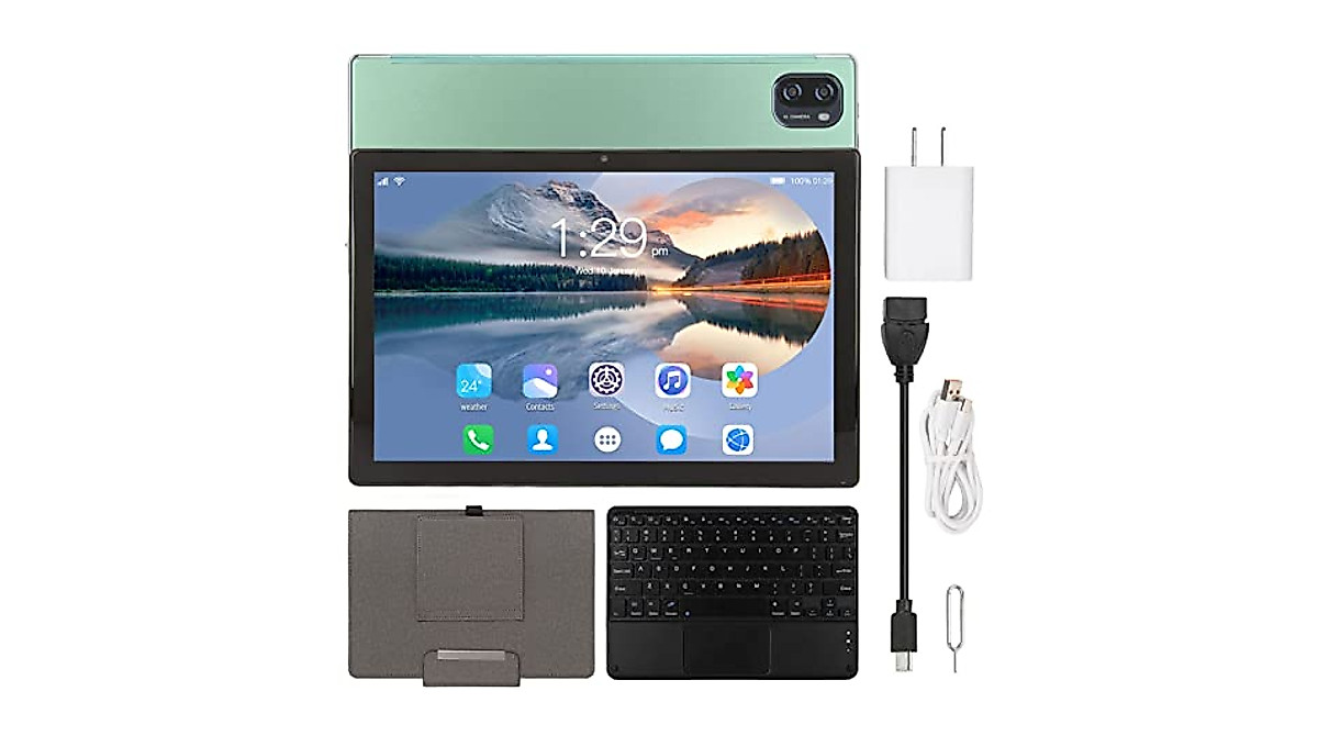 DAUZ FHD 10.1 Inch Tablet with 8-Core CPU & 5G WiFi - 2-in-1 Device