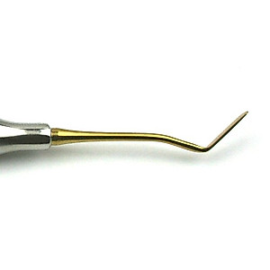 Dental Composite Filling Instrument # 4 Golden Plasma Coated Paddle Double Ended Handle 9