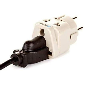 OREI Grounded Universal 2 in 1 Plug Adapter Type H for Israel & more- CE Certified - RoHS Compliant WP-H-GN