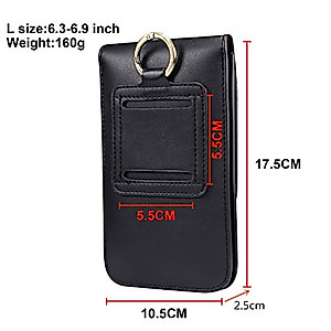 Vihhad Phone Holster for Samsung Galaxy S23 Ultra S23 S23 Plus A13 A32 A53 5G A03S A12 A04S Note 20 Ultra iPhone 13 Pro Max 12 11 G 5G 2022 Leather Belt Loop Holsters Pouch Card Holder Case