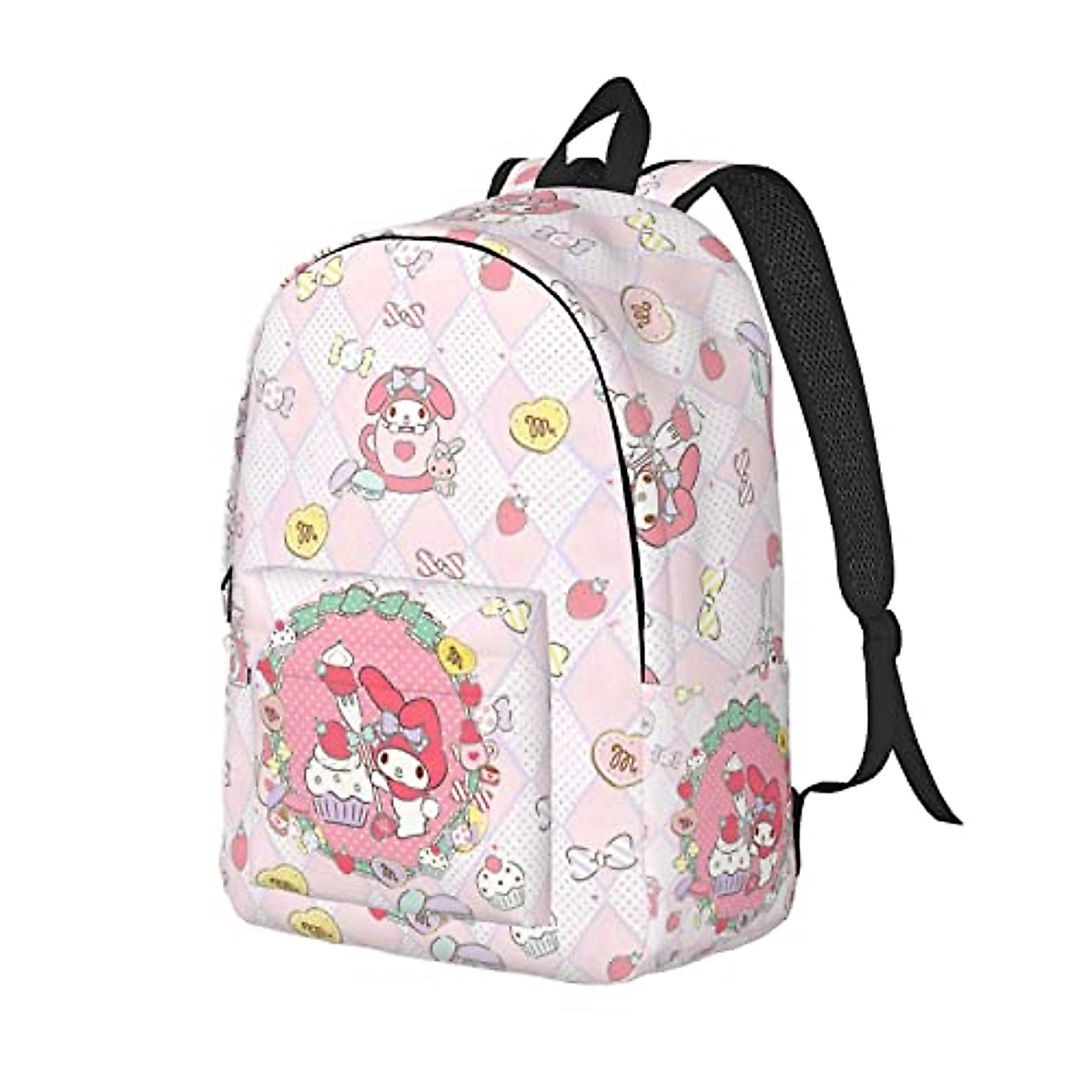 SYSGIE Anime Backpack Mini Pink Laptop Backpack Light Backpack for Travel Cute Backpack for Women Suitable for Work Commute Play (S)