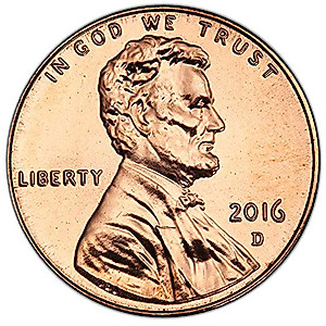 2016 P & D BU Lincoln Shield Cent Choice Uncirculated US Mint 2 Coin Set