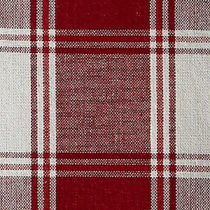 DII Assorted Pattern, Kitchen Collection, Dishtowels & Dishcloth, Garnet, 5 Piece