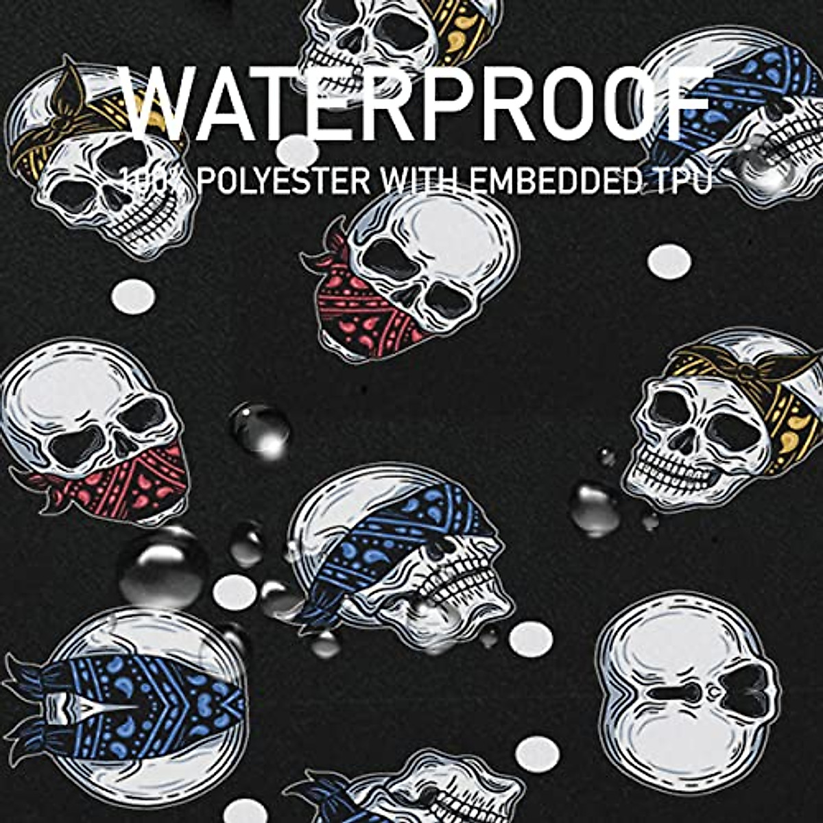 Pencil Pouch Pencil Case Pencil Bag Pen Case Pouch Box Organizer for Teen Girls Boys School Students Men Women Waterproof Zipper Pouch for Office Supplies Makeup, Halloween Skull Décor Party Favors