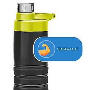 Milton Amigo 800 Vacuum Insulated Thermosteel Water Bottle/Flask | 22 oz | 660 ml |Hot & cold for longer hours | 18/8 Stainless Steel, BPA Free, Food Grade, Leak-Proof | Black