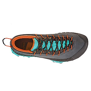 La Sportiva Womens TX4 Approach/Hiking Shoes, Carbon/Aqua, 7.5-8