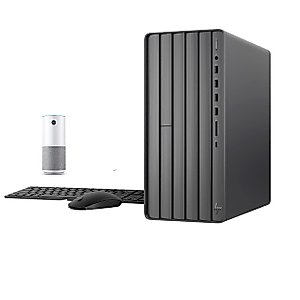 HP Envy Desktop Computer, Intel Octa-Core i7-11700F up to 4.9GHz, 32GB DDR4 RAM, 1TB HDD+ 512GB PCIe SSD, GeForce GTX 1660 Super 6GB GDDR6, Wi-Fi 6, Bluetooth, Windows 11, Conference Webcam