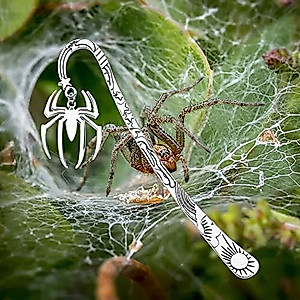 bobauna Spooky Spider Bookmark Spooky Charm Bookmark Gift for Spider Lover Book Lover Bookworm (Spider Bookmark)
