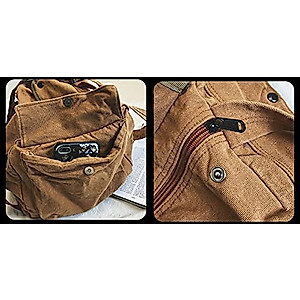 Trendy Canvas Hobo Bag for Women Men Sholder Bag Satchel Purse Large Messenger Bag Tote Handbag Adjustable Strap