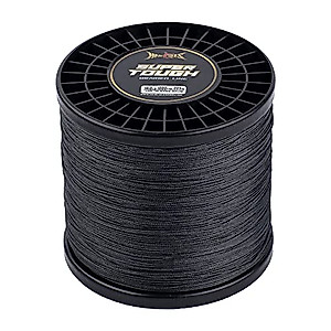 HERCULES Super Tough Braided Fishing Line 20 pounds Test Black 20LB (150 Yards) - 4 Strands