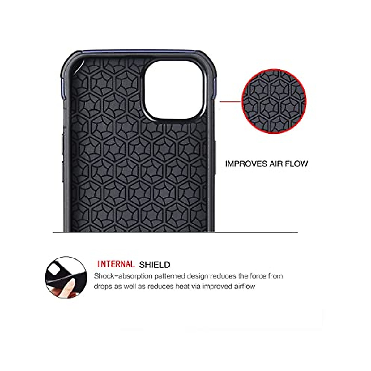 YOVIAKK for iPhone 13 Mini 5.4 Inch Camo Case Military Grade Armor Hybrid Phone Case [Camouflage Design] Heavy Duty Tough Rugged Case for Boys Men, Blue