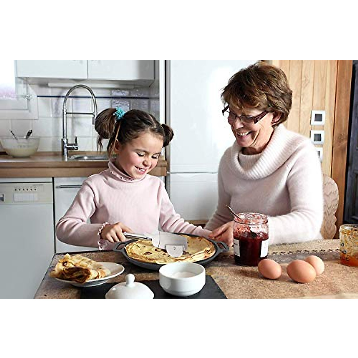 Liphontcta French Combi Cook Sauce Pan with Fry Pan Lid, French Blue