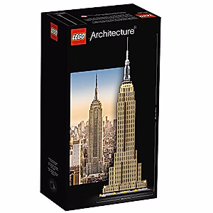 LEGO Architecture Empire State Building 21046 New York City Skyline Architecture Model Kit for Adults and Kids, Build It Yourself Model Skyscraper (1767 Pieces)