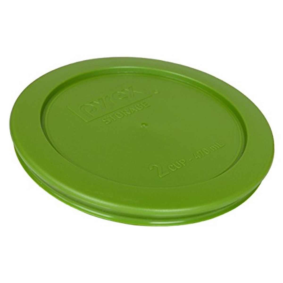Pyrex 7200-PC 2 Cup Lawn Green Round Plastic Storage Lid, Made in USA