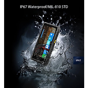 Bix 6.5-inch Rugged Windows 11 IOT Handheld QR Code Barcode Scanner,8GB RAM/128GB ROM Handheld Terminal PC,Long-Lasting Battery,IP67 Waterproof Windows Handheld PDA for Warehouse Inventory Management