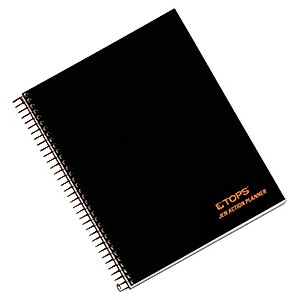 TOPS Products Aion Planner, Side Wirebound, 8-1/2"x6-3/4", 100 Sheets, Black (TOP63828)