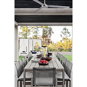 Minka Aire F624-ABD Roto XL, 62" 3-Blades Ceiling Fan in Brushed Aluminum Finish with Silver Blades