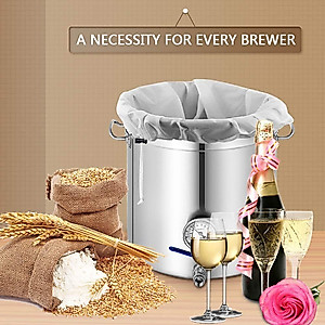 Brew Bag, 2 Pack Extra Large (26" x 22") Straining Bag,Reusable Cold Brew Bags Fine Mesh Bag for Fruit Cider Apple Grape Wine Press Drawstring Straining Brew in a Bag