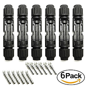 BougeRV Solar Crimper Tool Kit for Solar Panel Cable Wire with 1PCS Solar Crimper and 6Pairs Solar connectors and 1Pair Solar Connector Spanner Wrench, Solar Installation Assembly Tools