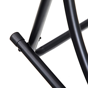 PHI VILLA 30 Inch Log Hoop Firewood Rack Curved Fireplace Wood Storage Holder Wood Stove Accessories,Indoor/Outdoor Heavy Duty Iron Black