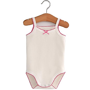 Infant/Toddler Baby Girls Spaghetti Strap Bodysuit Sleeveless Baby Tank Top Cotton Baby One-Pieces Pack of Summer Baby Clothes Outfit (2-3T)