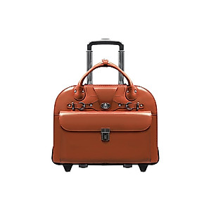 McKleinUSA Roseville W Series Leather Check-Point Friendly Briefcase, Brown (96644)