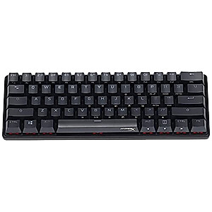 HyperX Alloy Origins 60 - Mechanical Gaming Keyboard, Ultra Compact 60% Form Factor, Double Shot PBT Keycaps, RGB LED Backlit, NGENUITY Software Compatible - Linear HyperX Red Switch